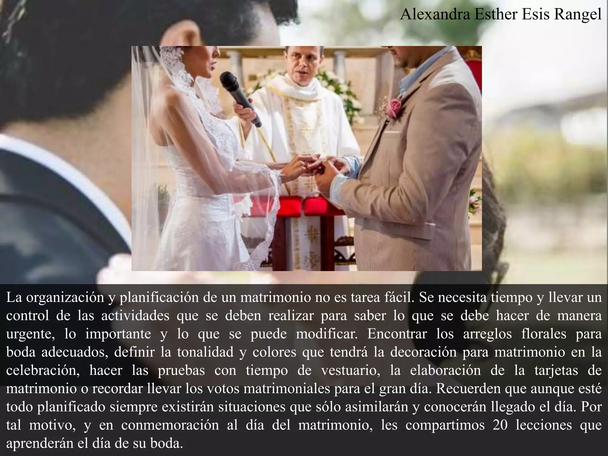 Alexandra Esther Esis Rangel - 20 Lecciones Que Aprenderán El Día Del ...