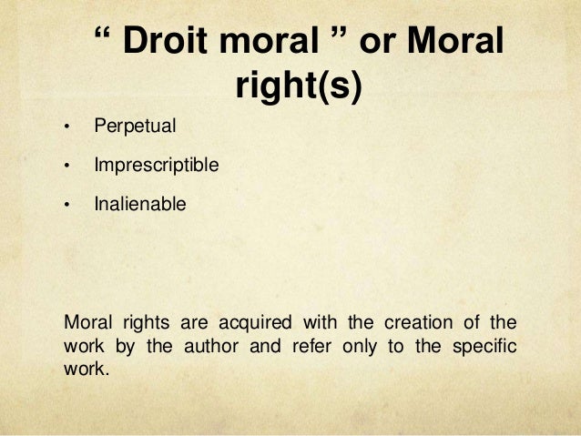 Moral rights and the Creative Commons licenses