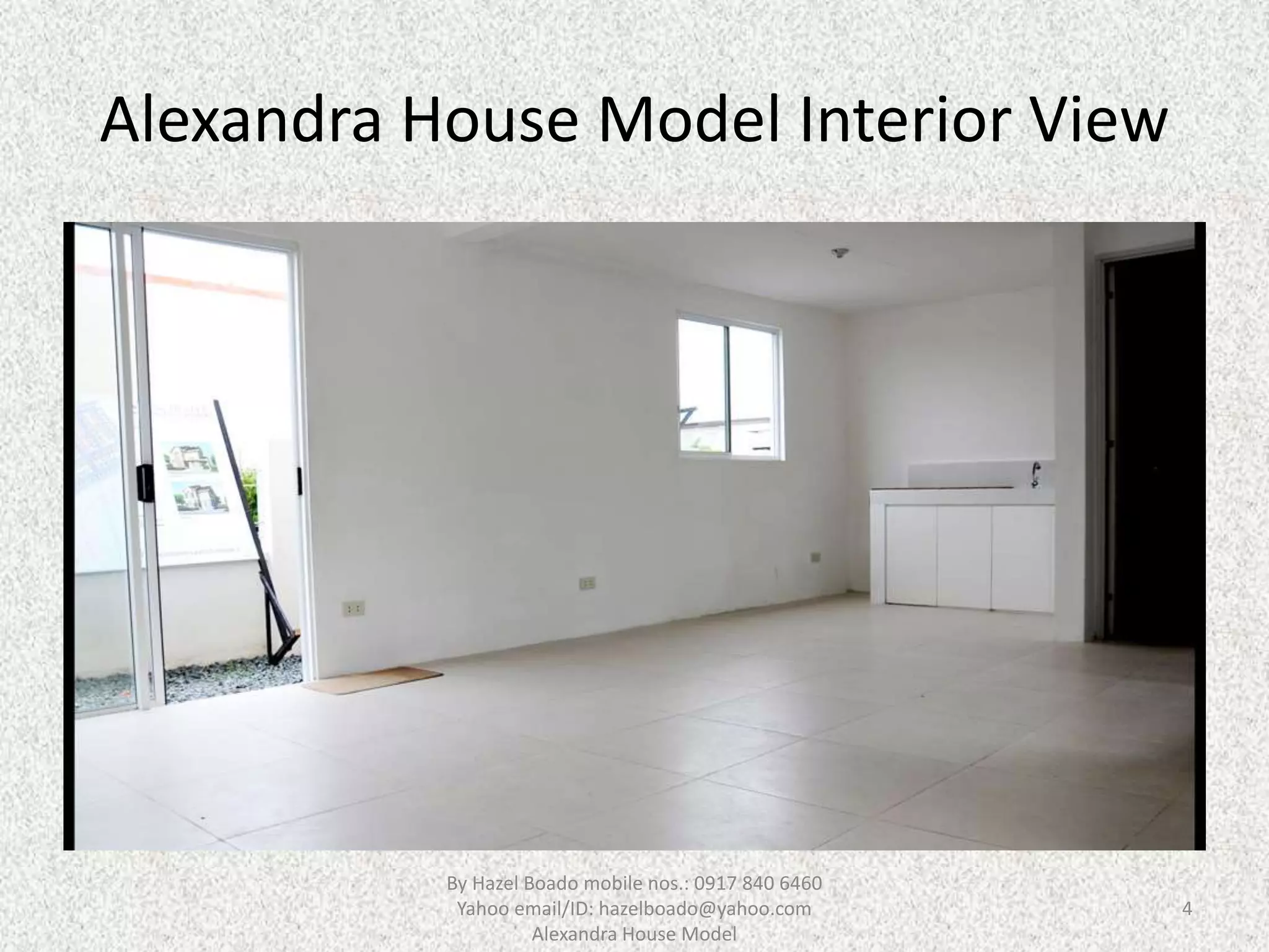 Alexandra house model by hazel boado | PPTX