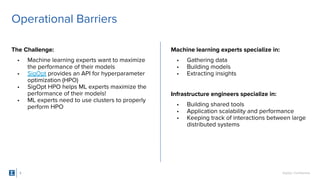 Alexandra johnson reducing operational barriers to model training | PDF ...
