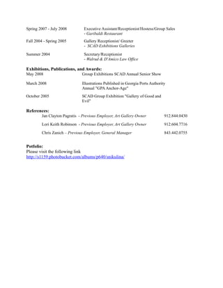 Alexandra (Sasha) Nikulina Resume