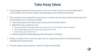 ASSESSING ADAS/AD FOR SCENARIO-DRIVEN DESIGN VALIDATION AND OPTIMIZATION | PPTX | Artificial ...
