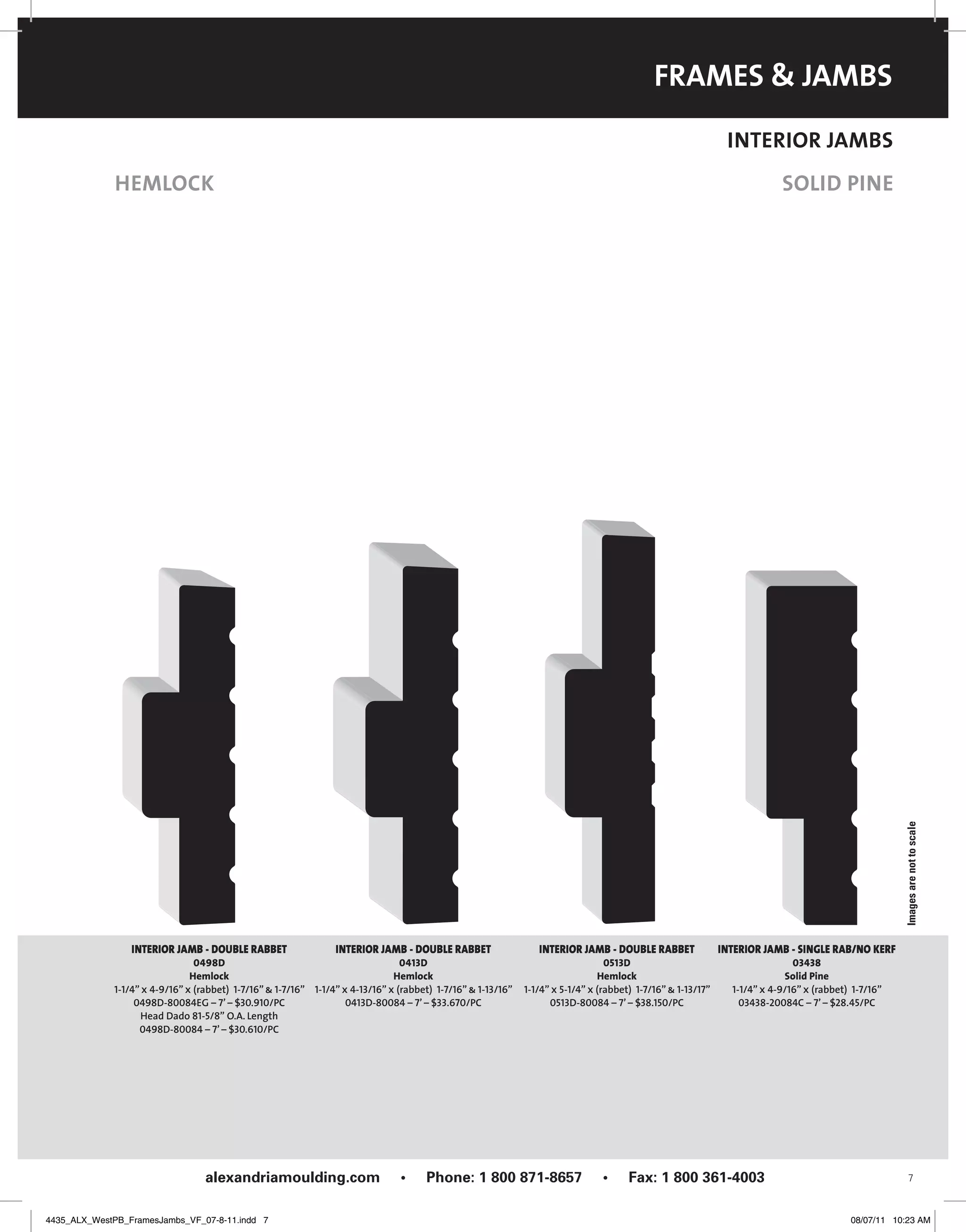 Alexandria Mouldings Products Catalog | PDF