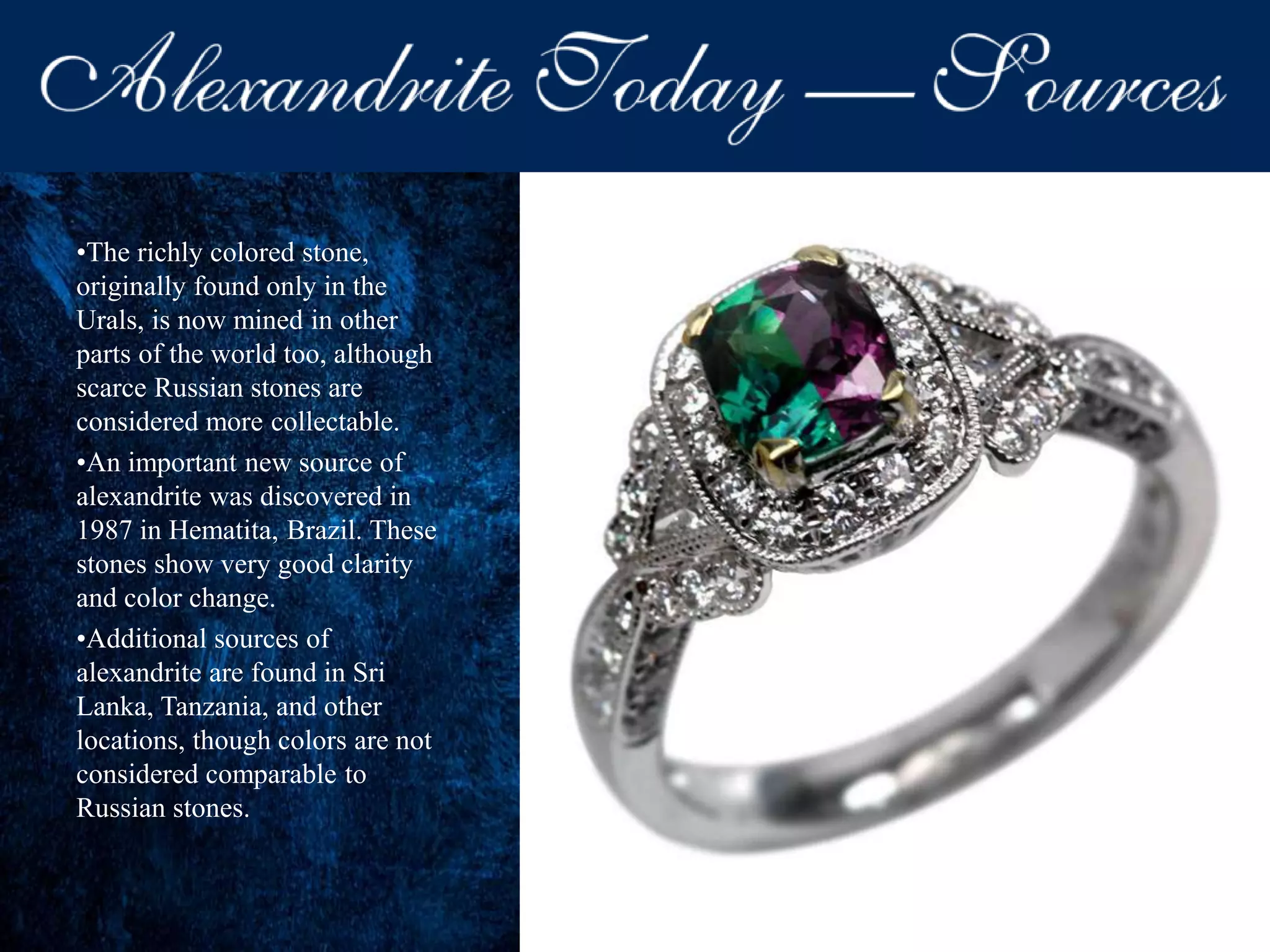 Alexandrite the royal russian gem | PDF
