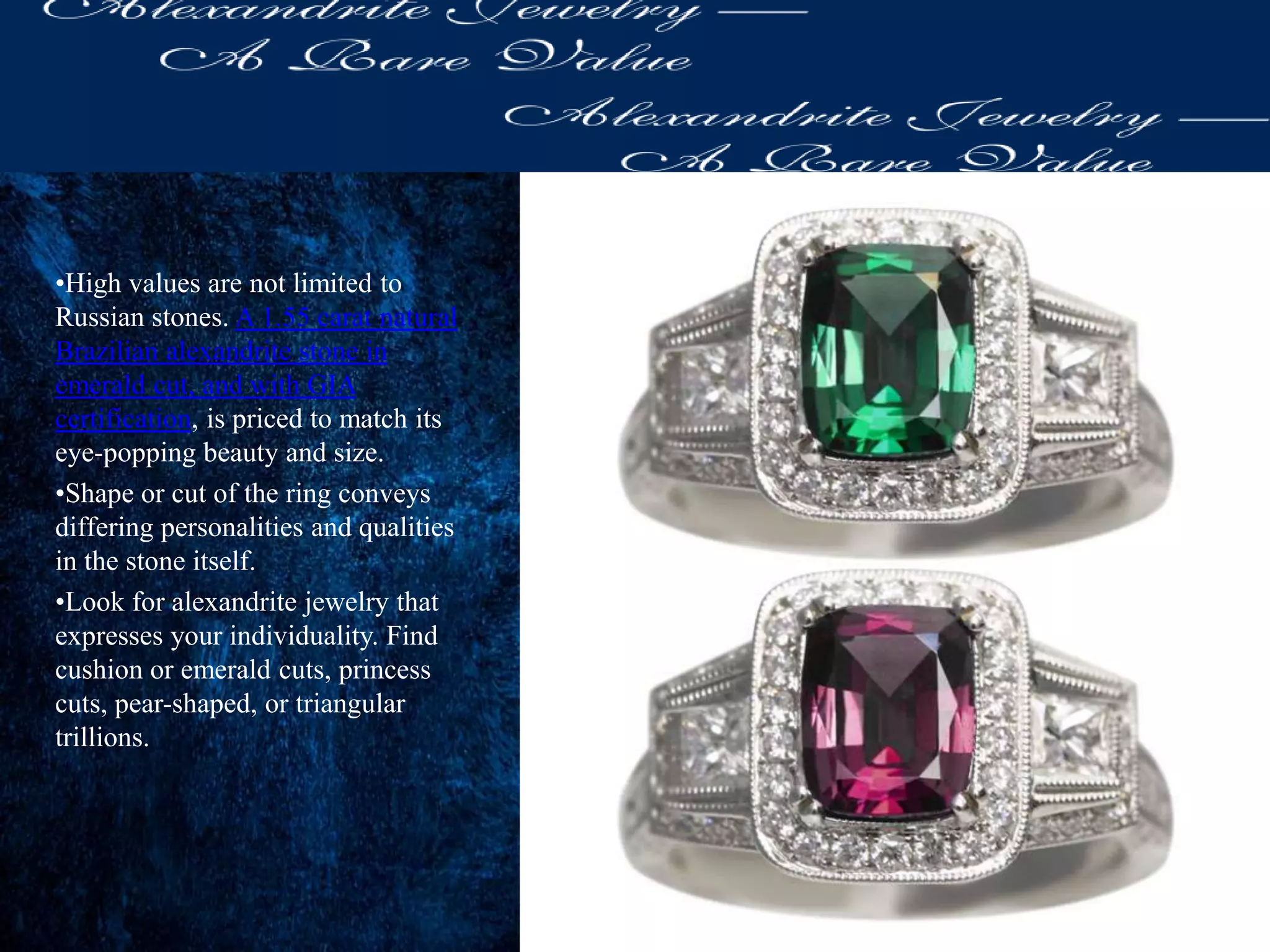 Alexandrite the royal russian gem | PDF