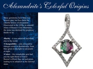 Alexandrite the royal russian gem | PDF