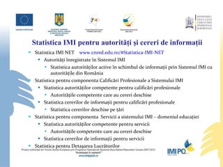 Sistemul IMI din perspectiva coordonatorului IMI PQ - Alexandru-Ionuţ ...