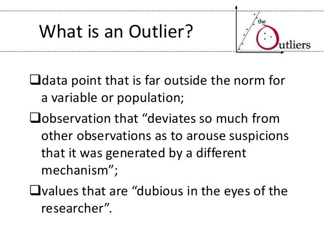 Outliers outliers