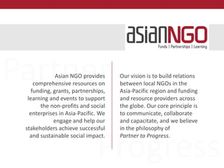 AsianNGO - who we are and what we do | PDF | Non-Profit Organizations ...