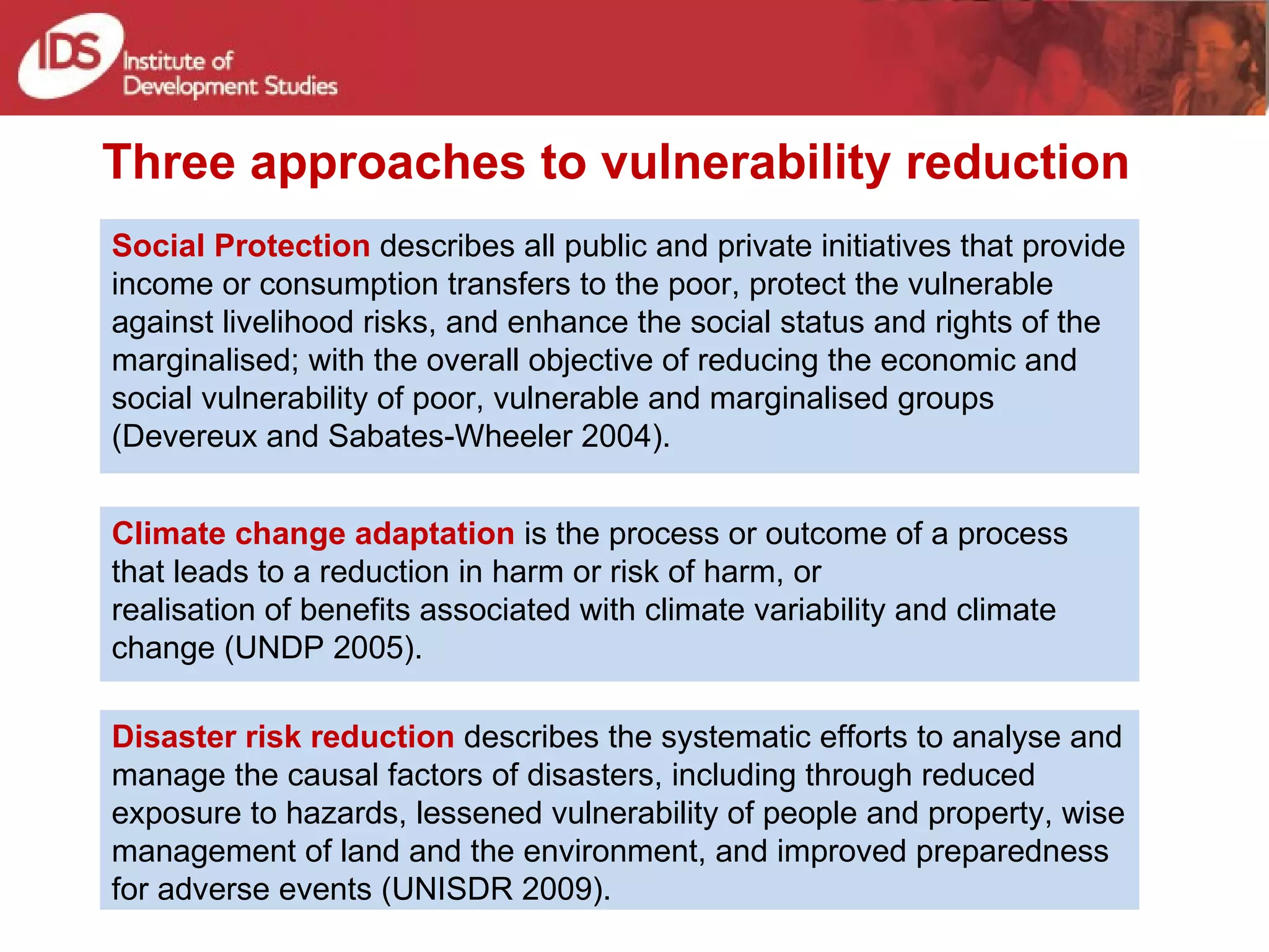 Alex Arnall: Adaptive Social Protection: Mapping the Evidence and ...