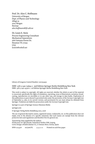 Alex C. Hoffmann, Louis E. Stein - Gas Cyclones and Swirl Tubes ...