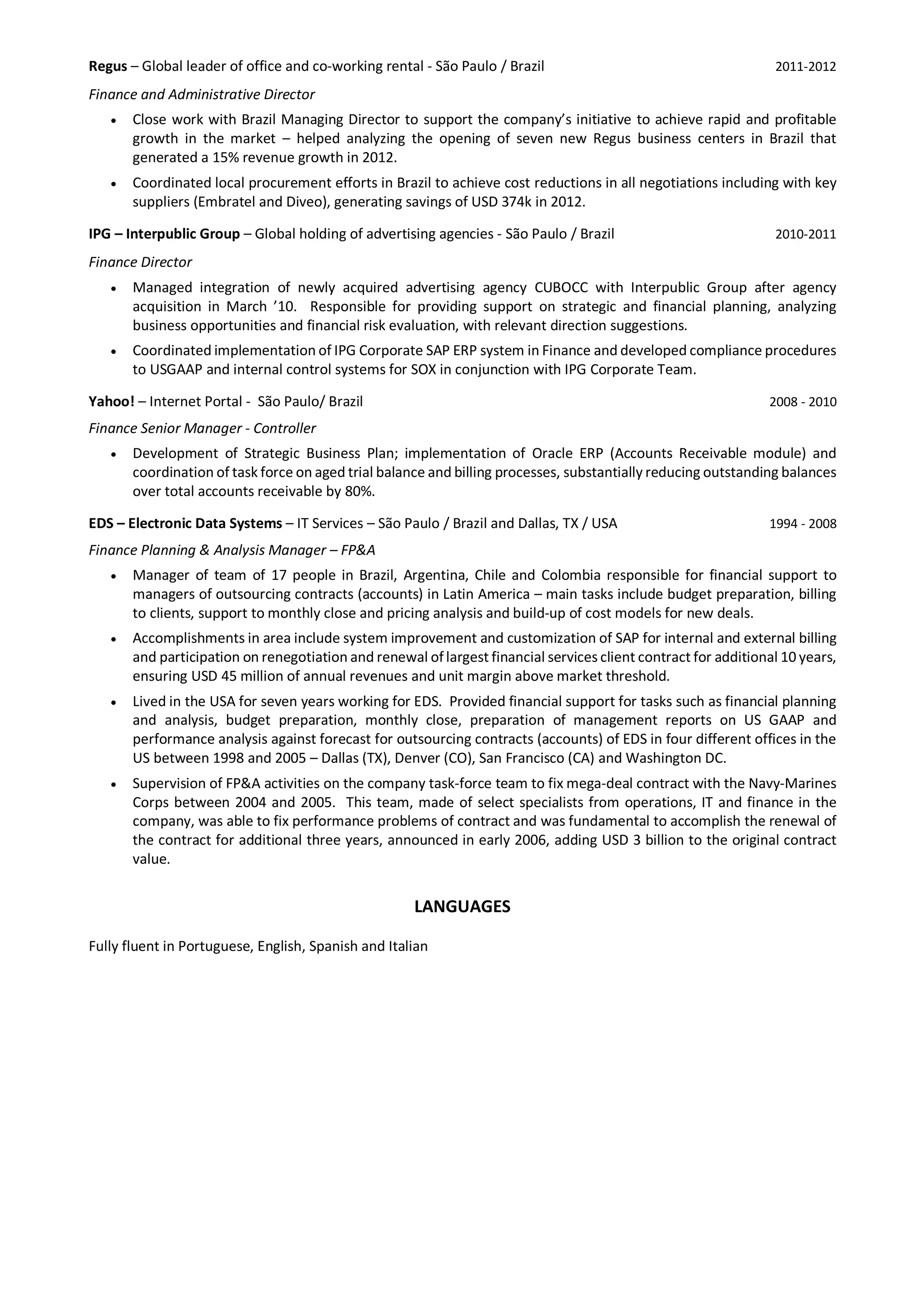 Alex Carriero Resume | PDF