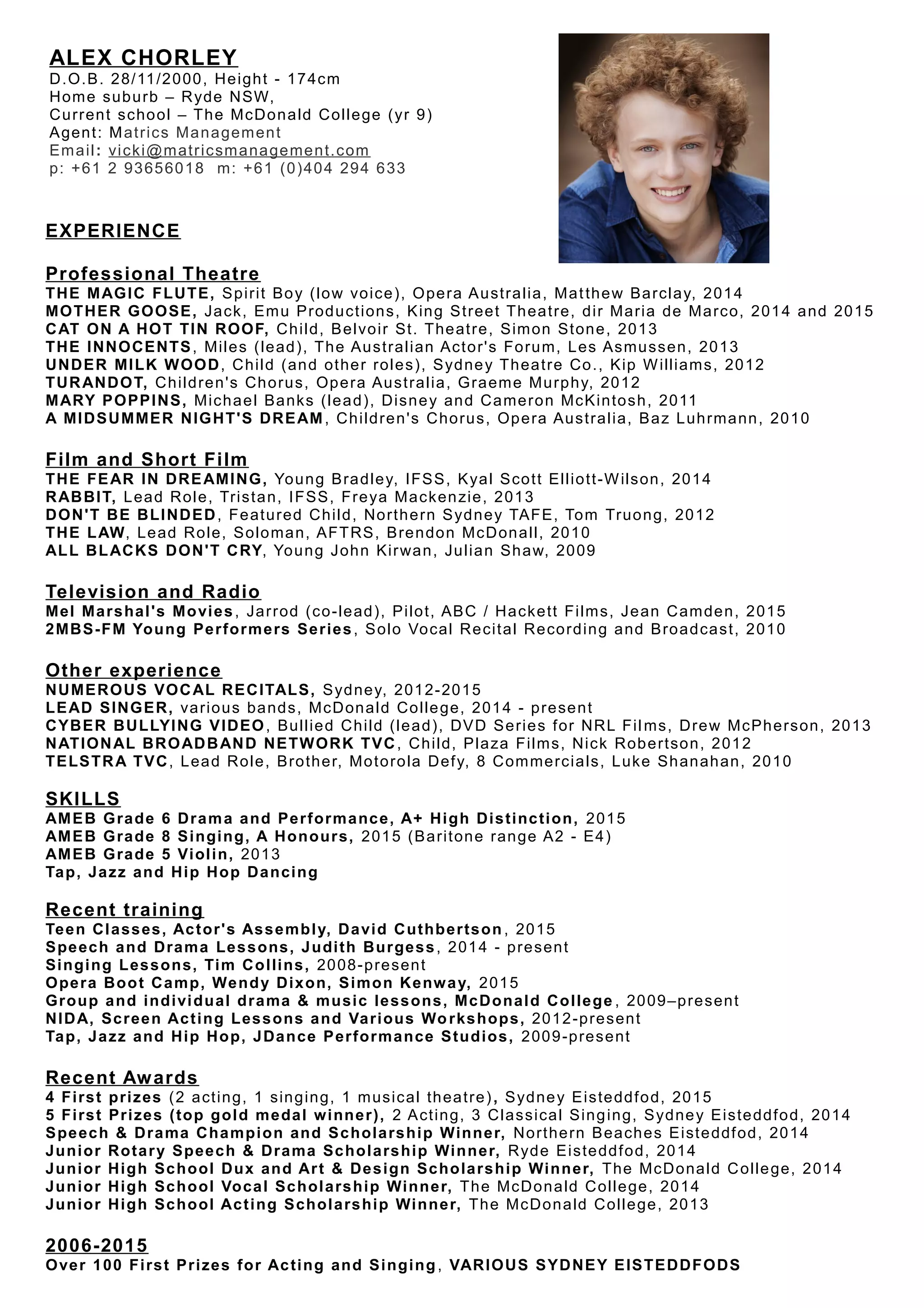 Alex ChorleyCVNov15 | PDF