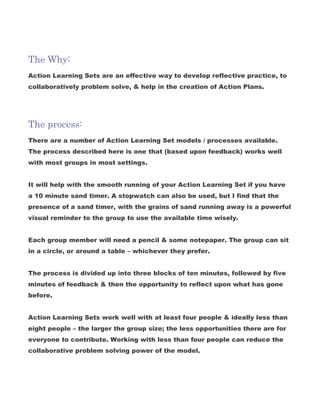 Alex Clapson - Action Learning Sets | PDF