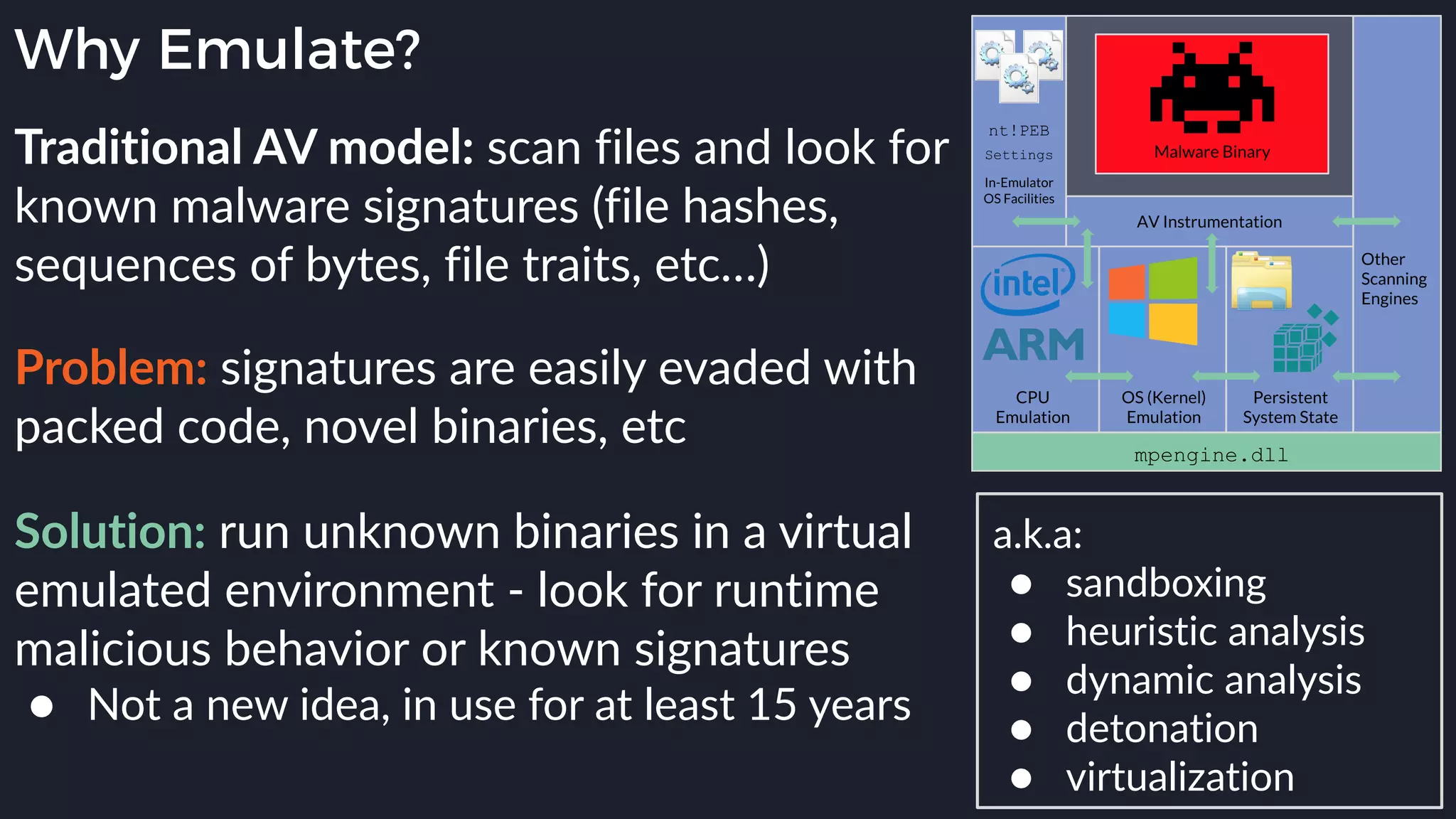 Windows Offender: Reverse Engineering Windows Defender's Antivirus Emulator | PDF | Operating ...