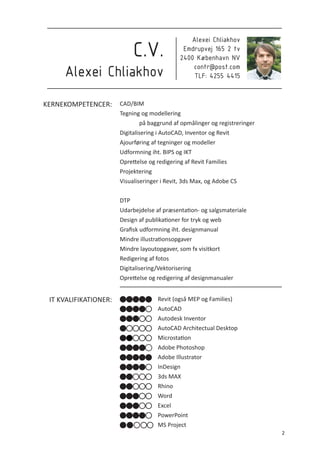 Alexei Chliakhov CV | PDF