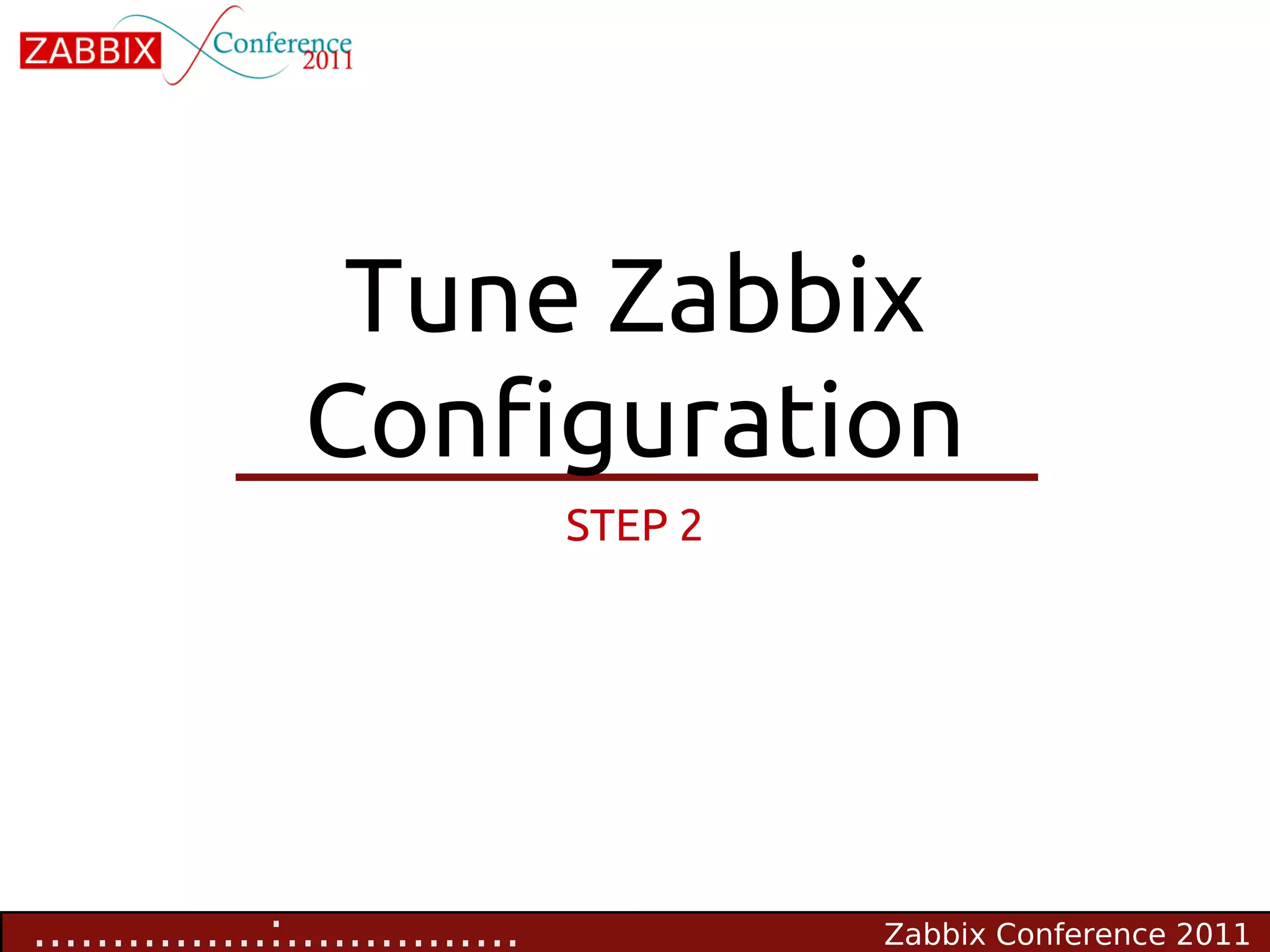 Zabbix Performance Tuning | PDF