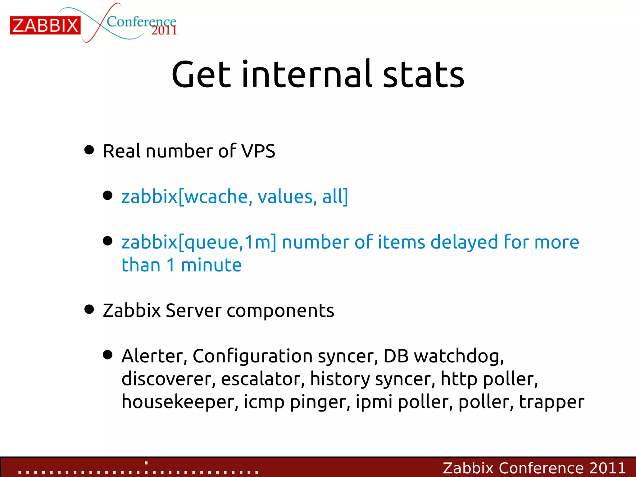 Zabbix Performance Tuning | PDF