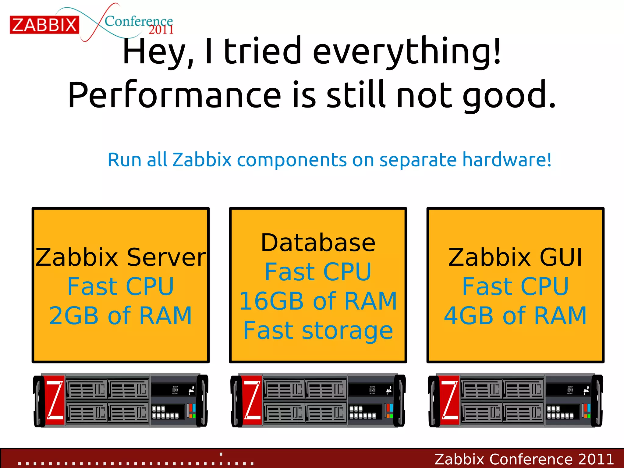 Zabbix Performance Tuning | PDF