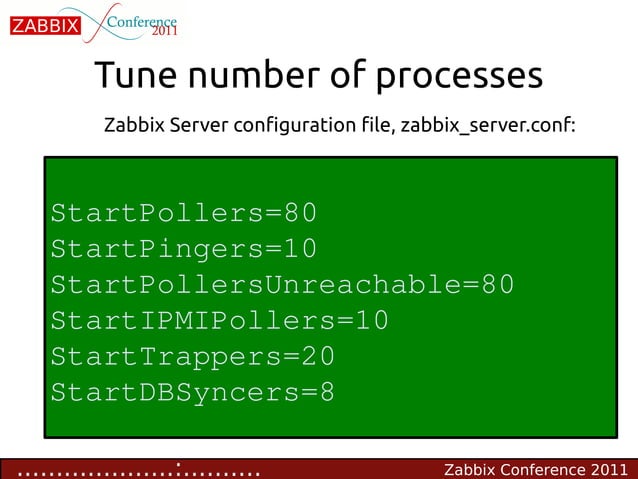 Zabbix Performance Tuning | PDF