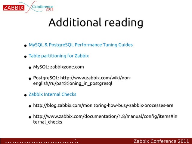 Zabbix Performance Tuning | PDF