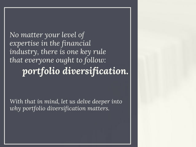 Why Portfolio Diversification Matters | PDF