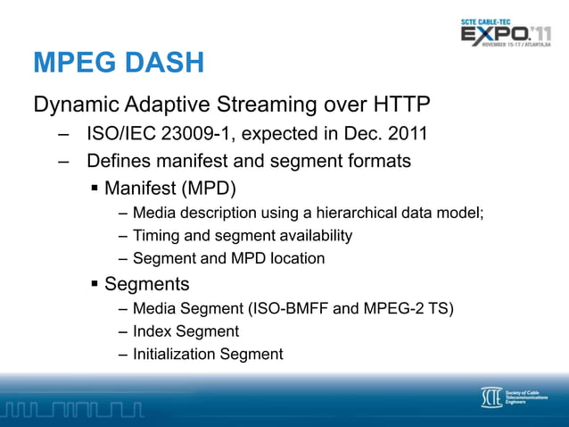 Using DASH and MPEG-2 TS | PPT