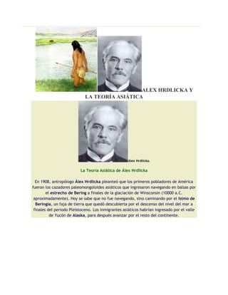 Alex hrdlicka y la teoría asiática | DOCX