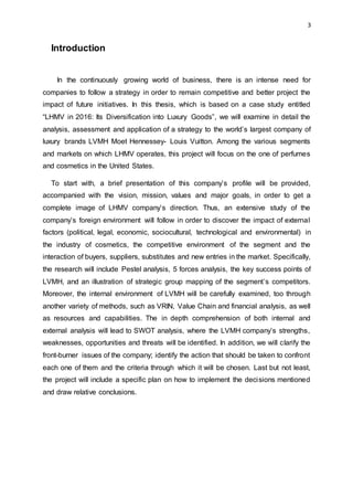 Strategic Analysis of LVMH in Cosmetics Luxury Industry | DOCX