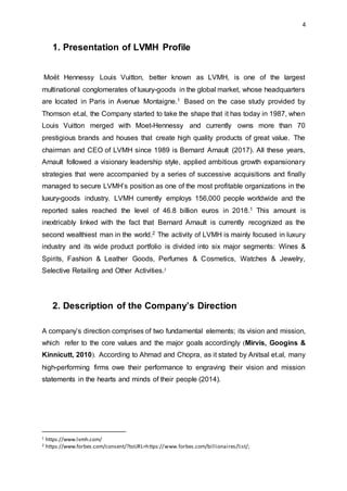 Strategic Analysis of LVMH in Cosmetics Luxury Industry | DOCX