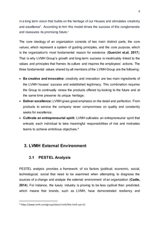 Strategic Analysis of LVMH in Cosmetics Luxury Industry | DOCX