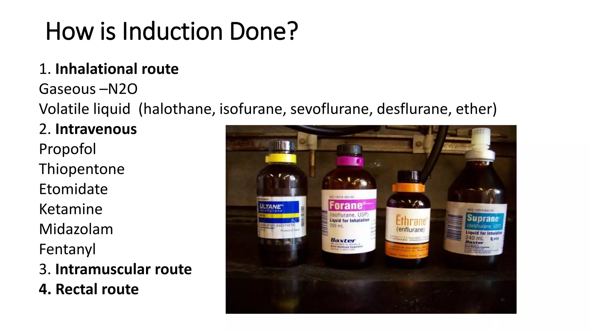 ANAESTHESIA: INDUCTION, MAINTENACE & REVERSAL | PPTX