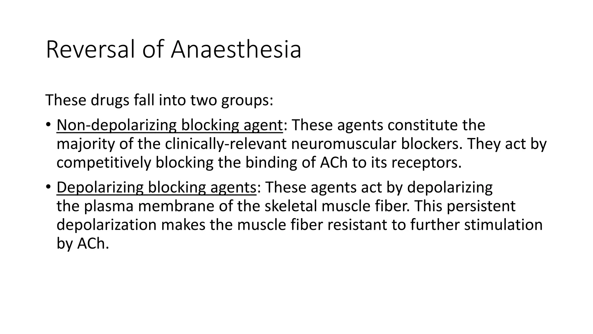 ANAESTHESIA: INDUCTION, MAINTENACE & REVERSAL | PPTX