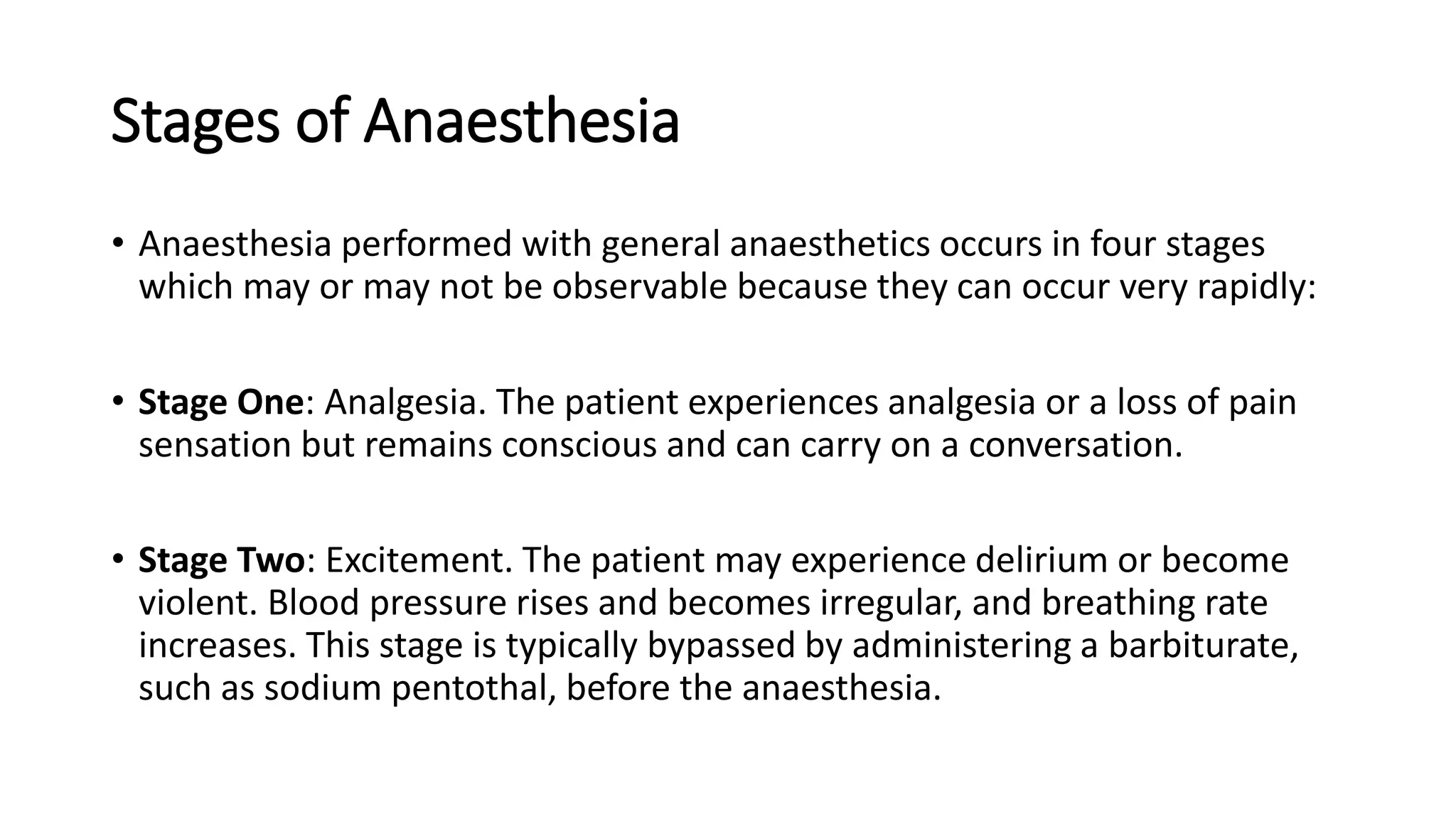 ANAESTHESIA: INDUCTION, MAINTENACE & REVERSAL | PPTX