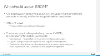SFScon 22 - Alexios Zavras - Software Bills of Materials (SBOM).pdf