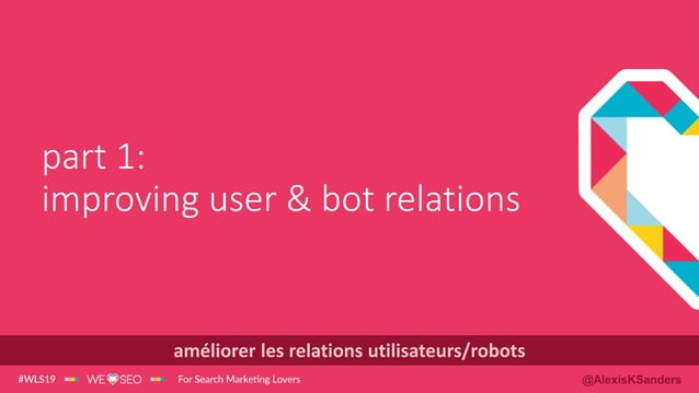 Alexis + Max - We Love SEO 19 - Bot X | PPT