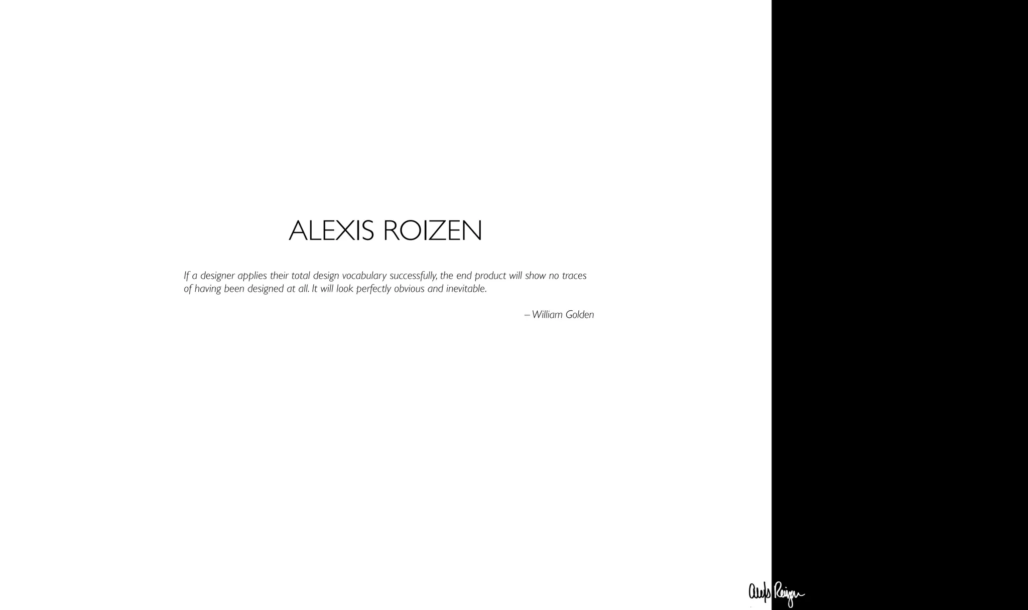 Alexis Roizen Portfolio | PPT