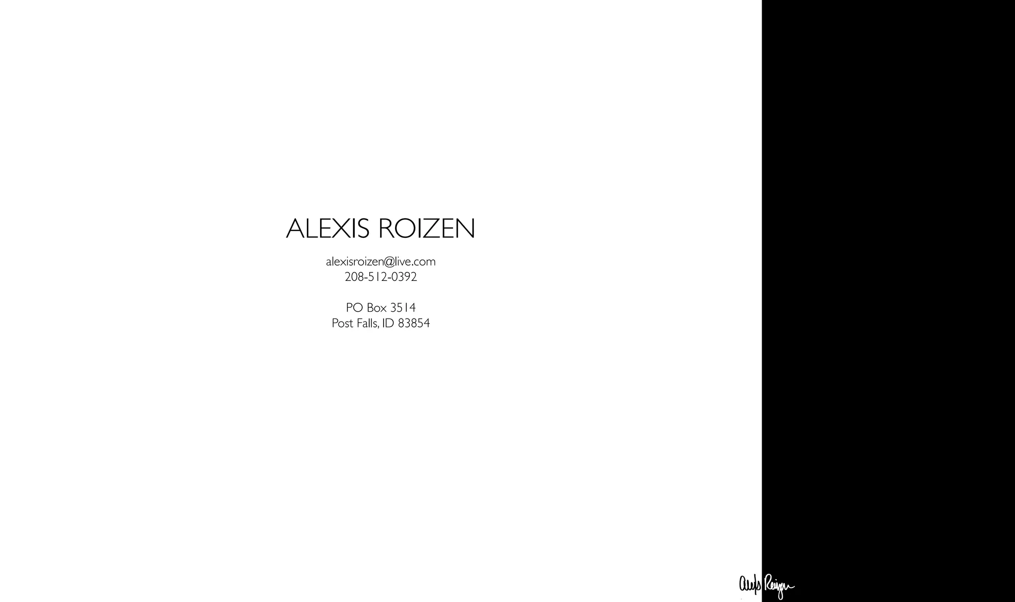 Alexis Roizen Portfolio | PPT