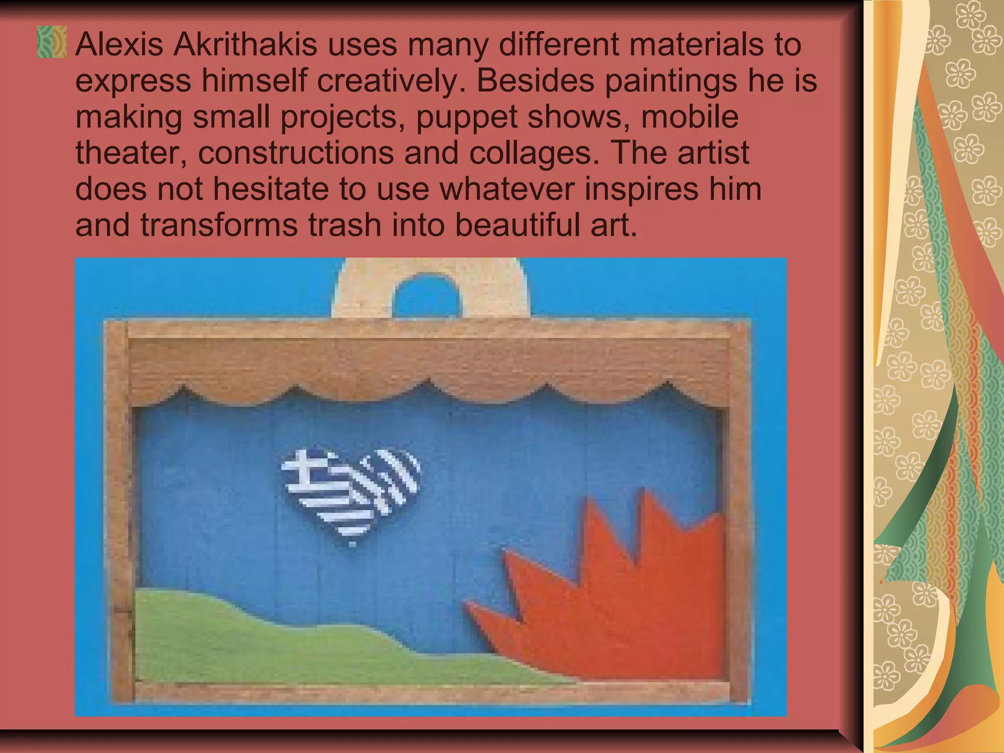 Alexis Akrithakis Famous Greek Artist | PPT | Free Download