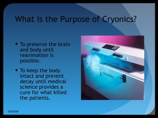 Cryonics For Dummies | PPT