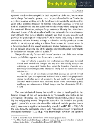 Alexis De Tocqueville S Theory Of Democracy And Revolutions | PDF