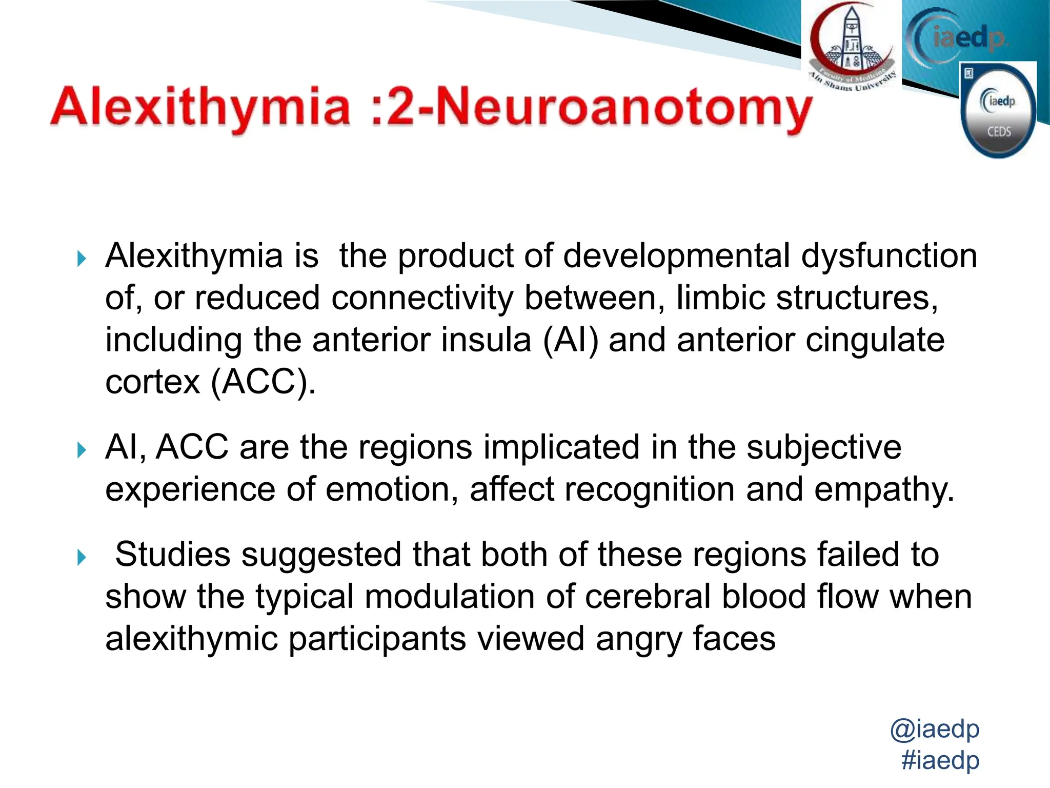 A Comprehensive Exploration of Alexithymia, Autism spectrum Disorders ...