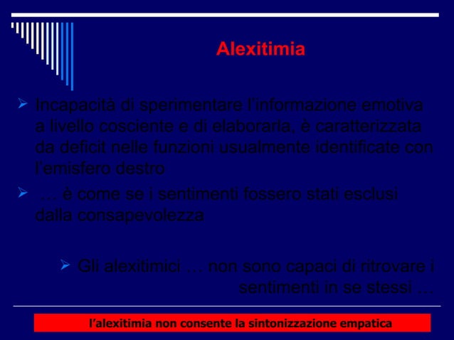 L' ALEXITIMIA | PPT