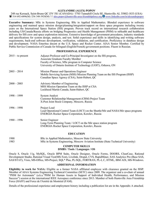 Curriculum Vitae (updated) | PDF