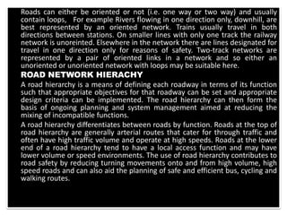 Road network presentation | PPTX
