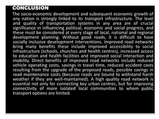 Road network presentation | PPTX