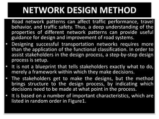 Road network presentation | PPTX