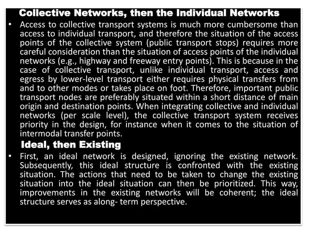 Road network presentation | PPTX