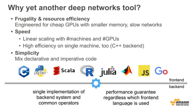 Alex Smola at AI Frontiers: Scalable Deep Learning Using MXNet | PPT