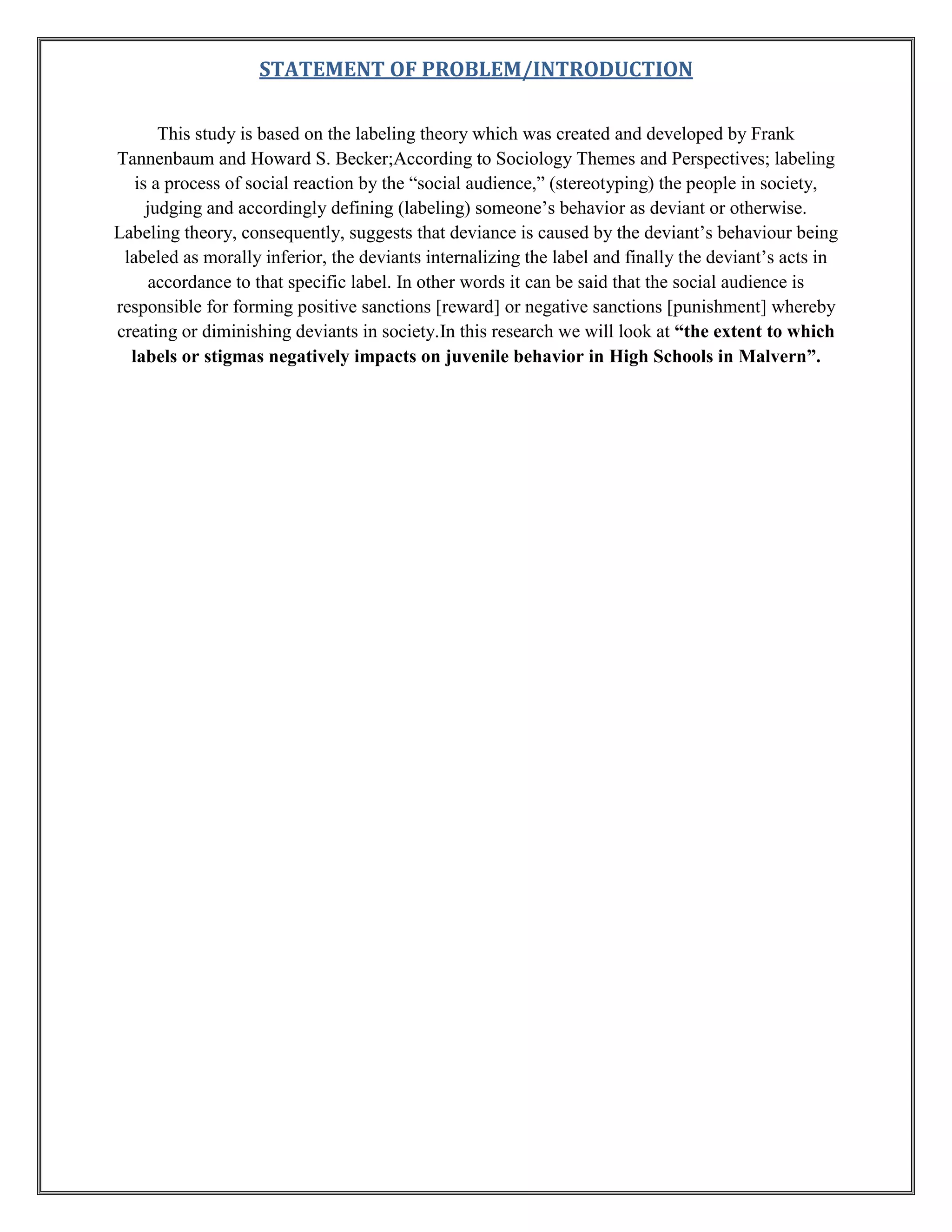 CAPE Sociology Unit 1 IA | DOCX